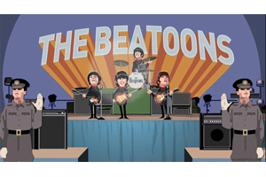 ビートルズの日本武道館公演をテーマにしたアニメーション映像が公開 - amass