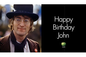 ビートルズのSNS、ジョン・レノンの生誕80年を祝した映像「Happy Birthday, John」公開 - amass